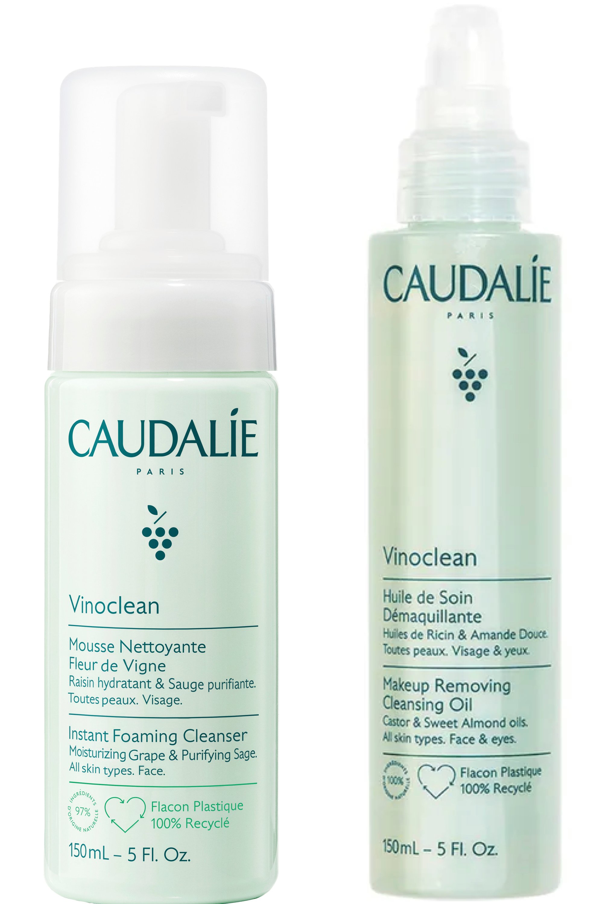 Caudalie - Duo Mixologie Mousse Soyeuse Vinoclean - Blissim