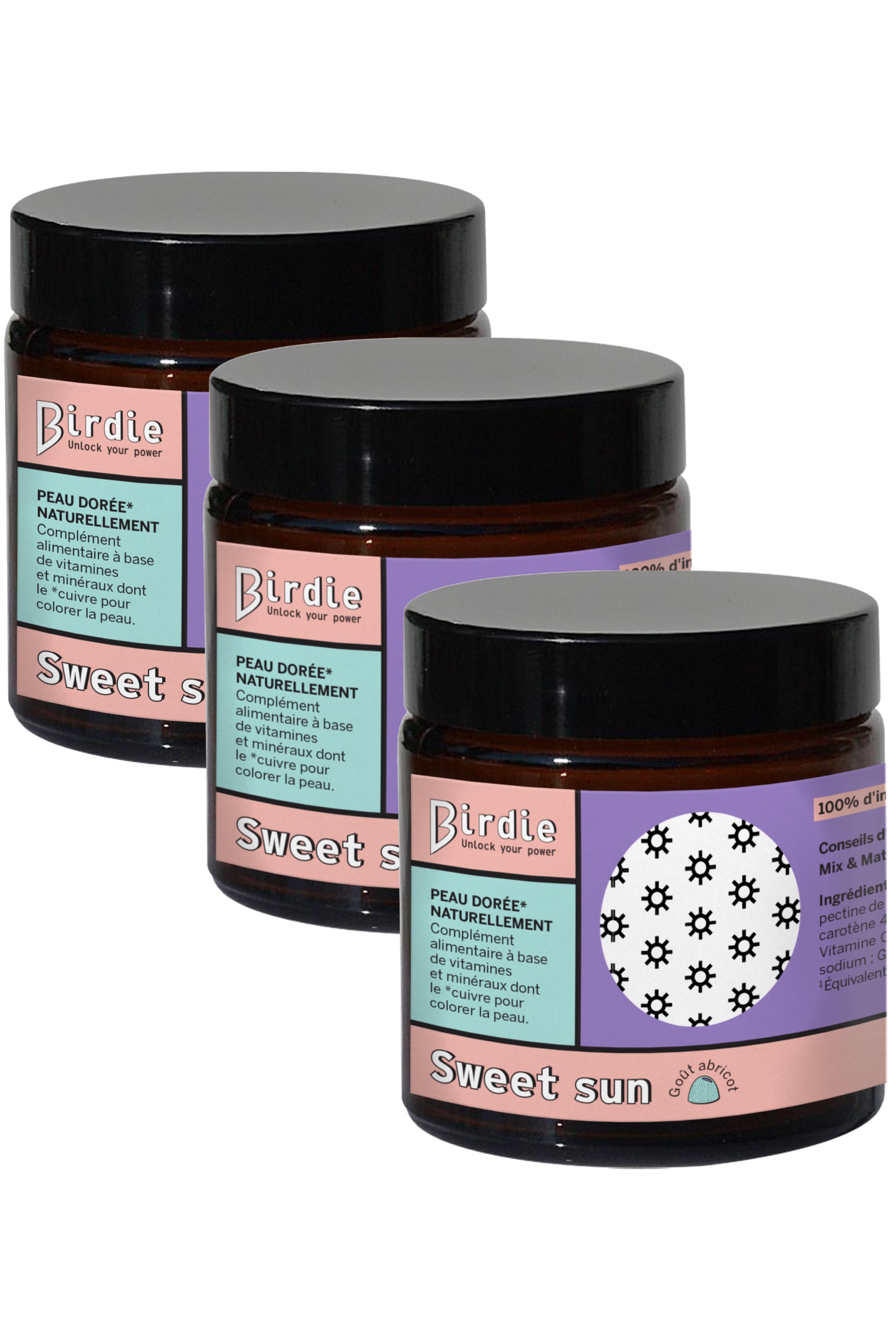 Birdie Gummies Solaire Bronzage Sweet Sun Goût Abricot Blissim