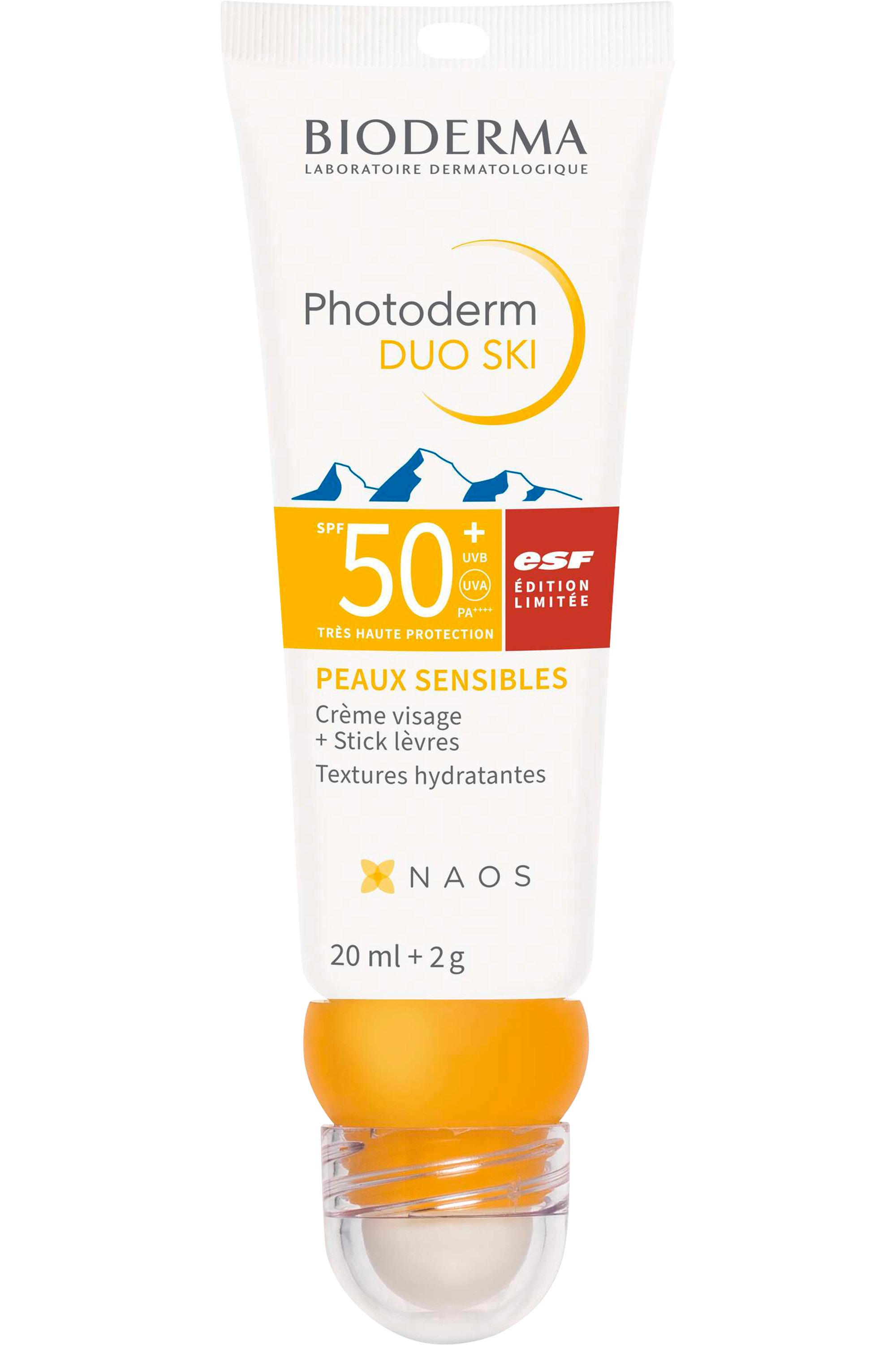 Bioderma - Crème visage et stick lèvres 2en1 SPF50+ Photoderm Duo Ski ...